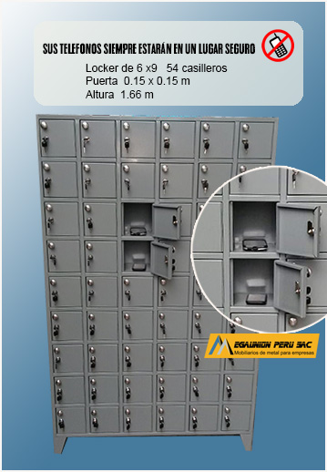Locker para guardar smartphone. - MEGAUNION PERU SAC